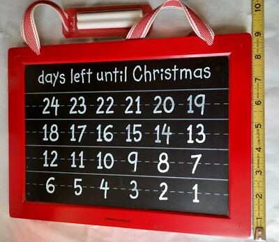 Hallmark - Dear Santa & Countdown to Christmas Slate Chalkboard w/Chalk ...