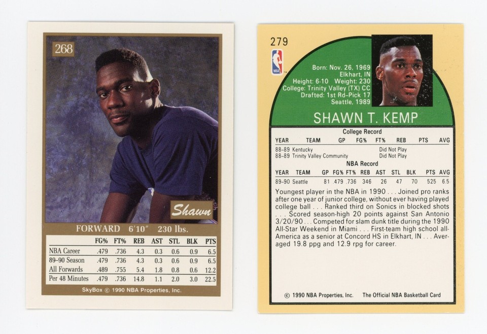 SHAWN KEMP SKYBOX #268 HOOPS #279 "REIGN MAN" RC ROOKIE LOT(7)🌴 | eBay