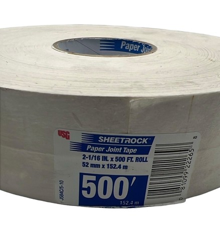 Sheetrock Paper Joint Tape J584C/5-10 2-1/16 IN x 500 FT. Open Box | eBay
