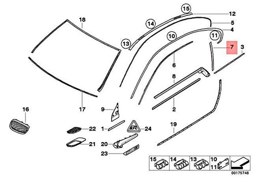 Genuine BMW M3 E92 316i 318i 320d 320i 320xd Cover Column B Left ...