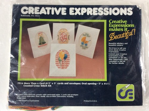 Creative Expressions Counted Cross Stitch Greeting Cards Kit | eBay