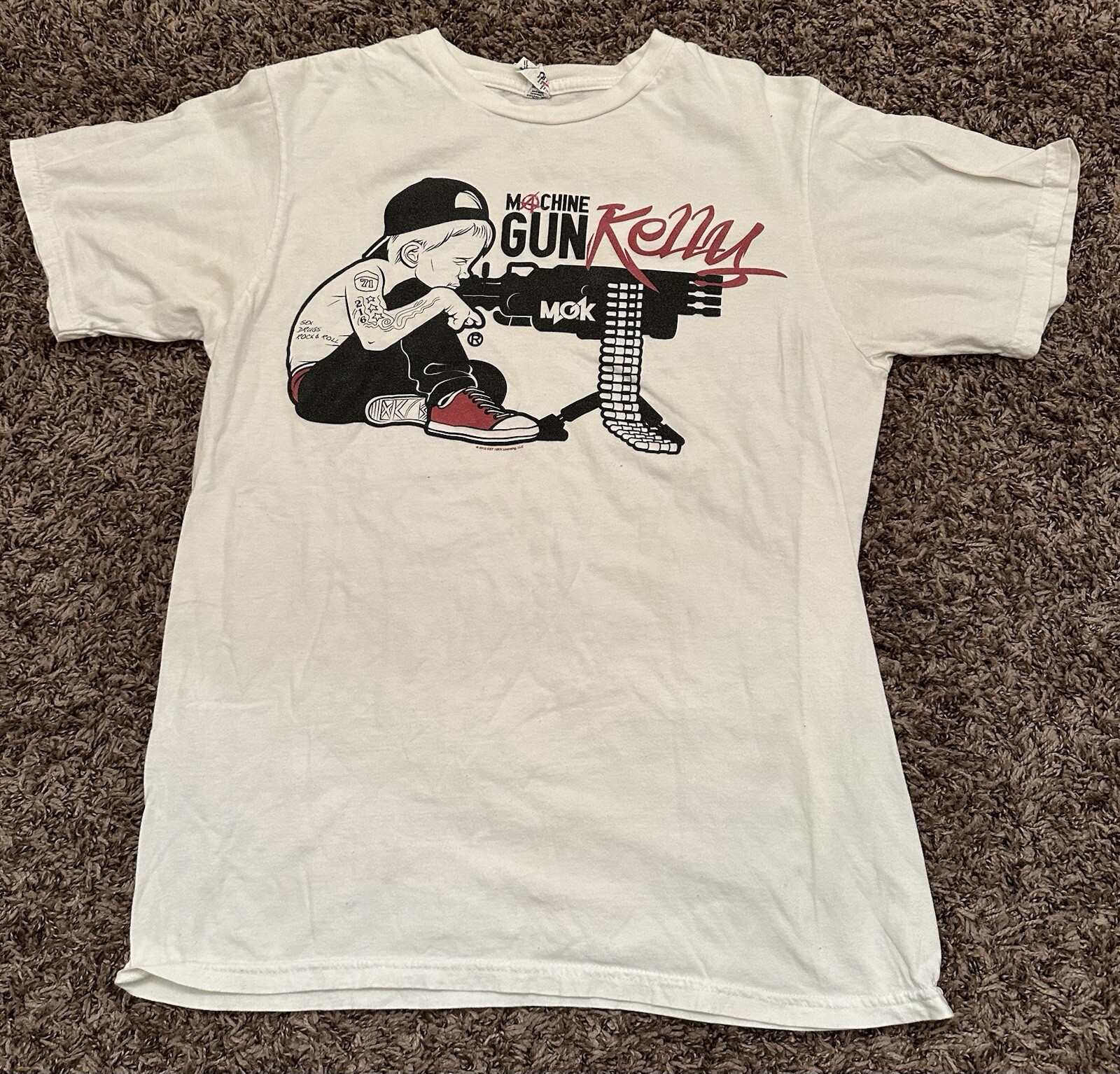 Rare Anvil Official Machine Gun Kelly MGK Shirt White… - Gem