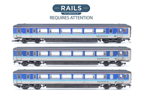 LIMA 'OO' GAUGE 3-CAR BR PROVINCIAL CLASS 156 DMU LOCOMOTIVE *WEATHERED ...