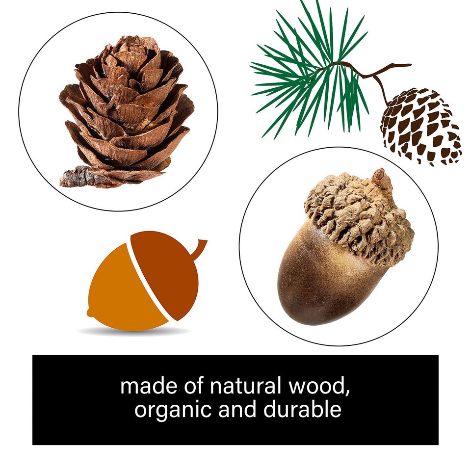 300 Pcs Mini Acorn Pine Cones, 150 Natural Mini Pine Cone 150 ...