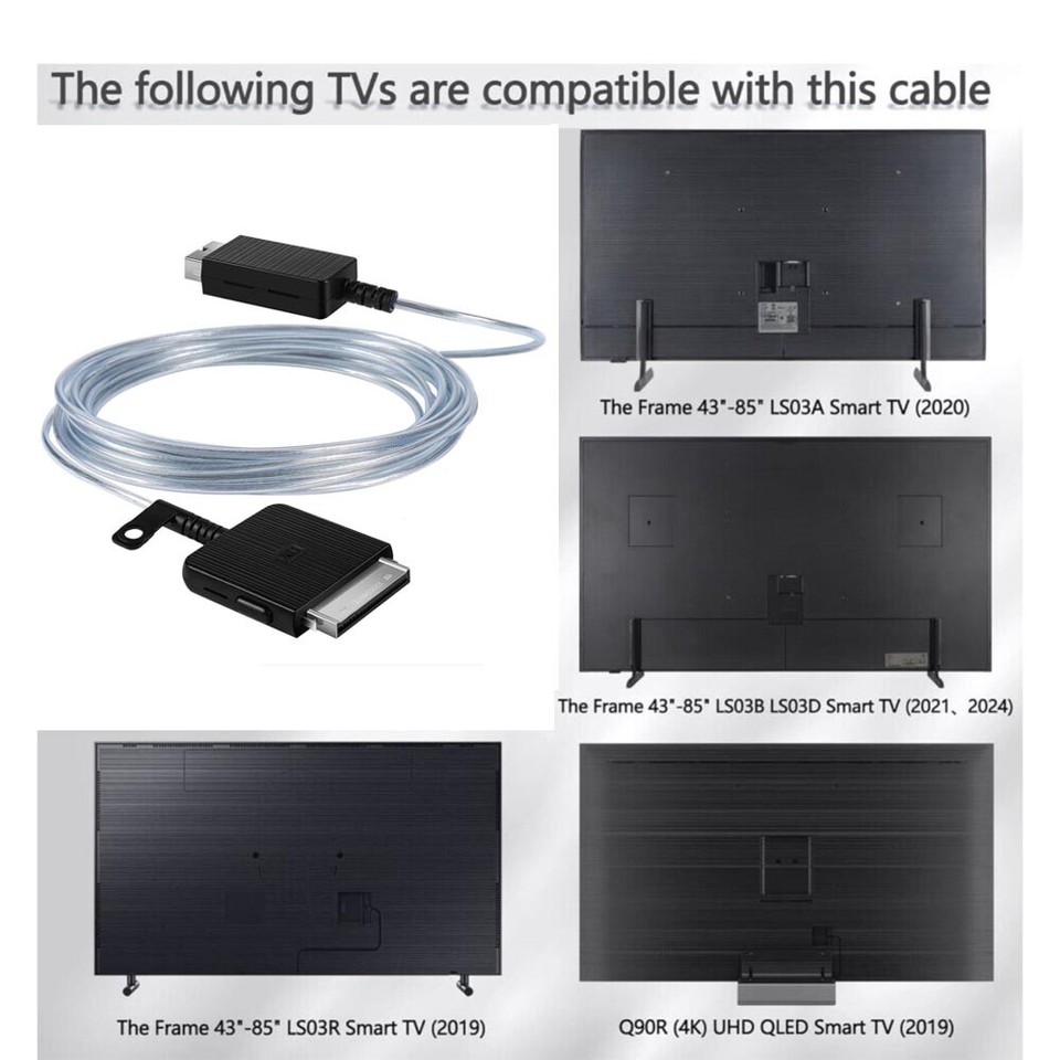 One Connect Cable BN39-03006A Fiber Optic for Samsung QLED Frame TV 65 ...
