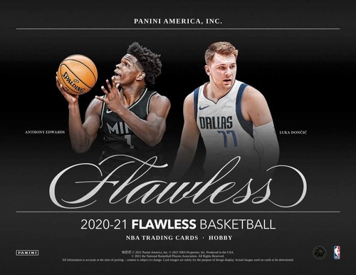 Panini 2020-21 Flawless Basketball Hobby Box - 10 Cards for sale online ...