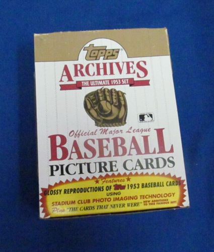 1991 Topps Archives Baseball (1953 Glossy Series) Wax Box, 36 Packs ...