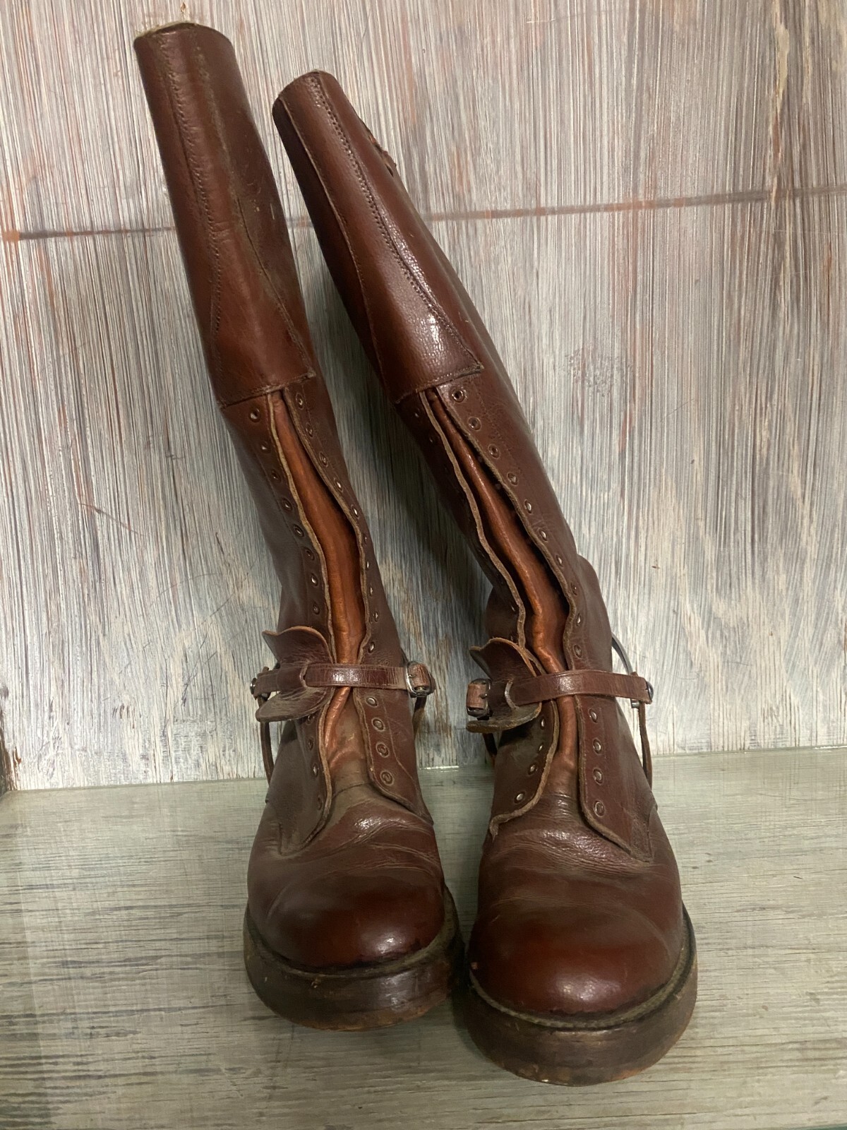 Vintage RCMP Leather Boots size with spurs 10 | eBay