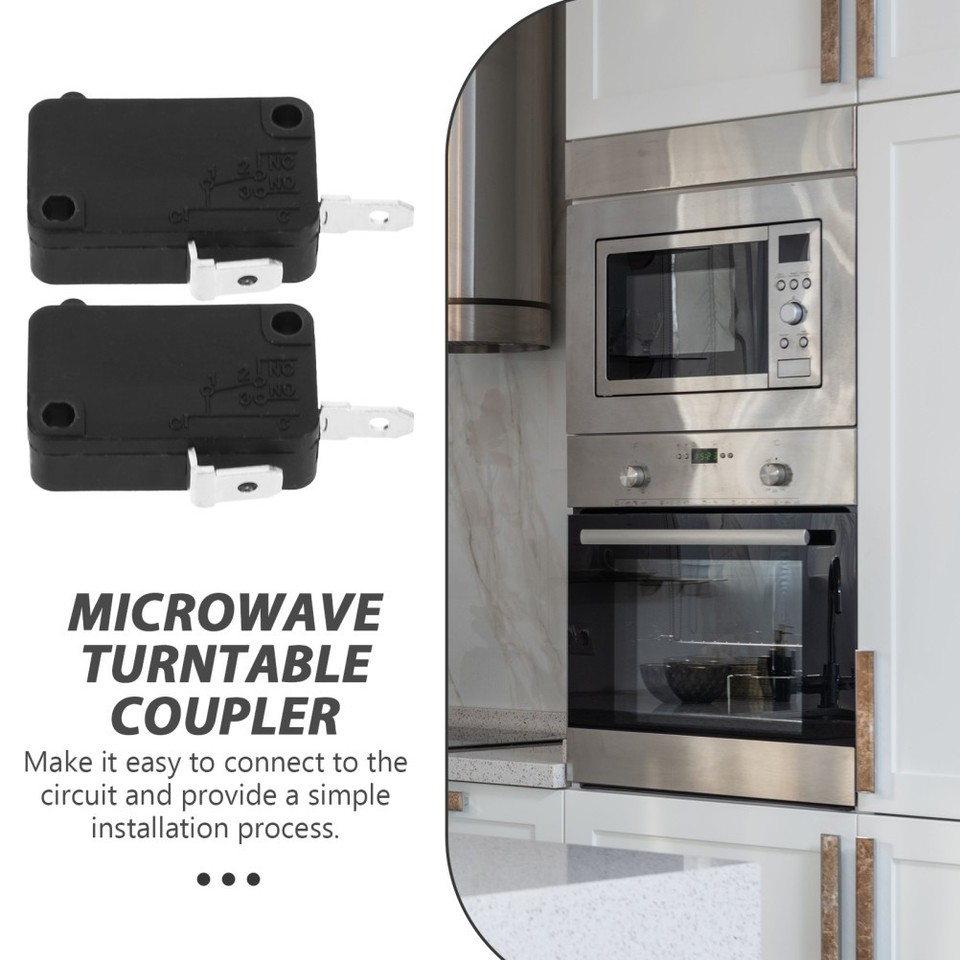 2 Pcs Normally Open Micro Switch Replacement Part Microwave Oven | eBay ...