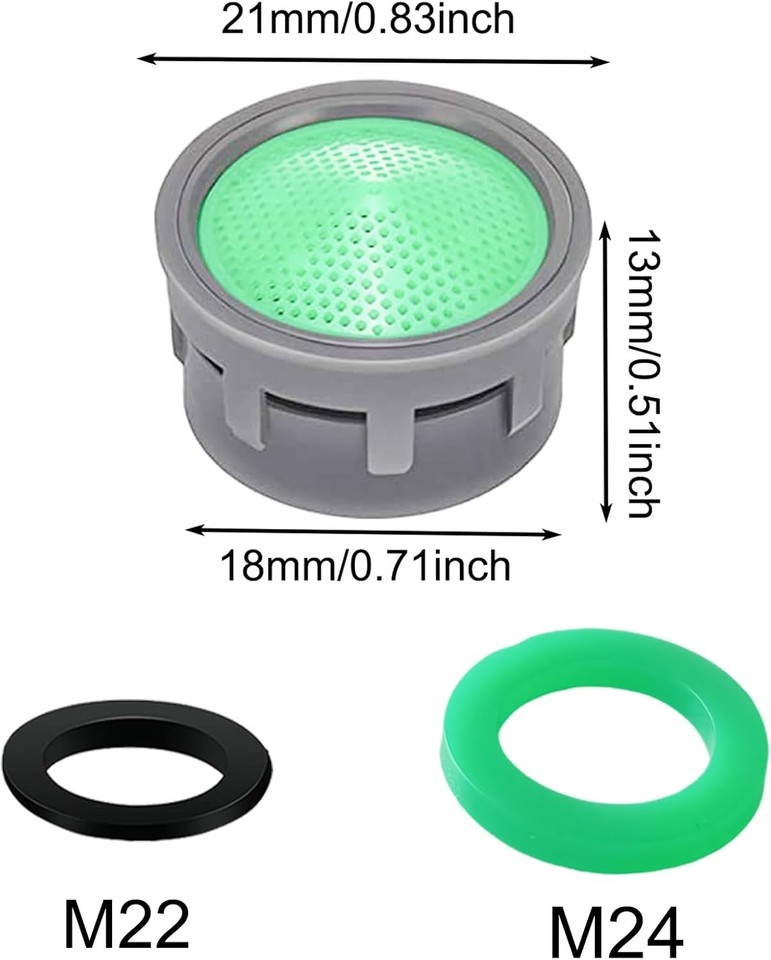 Faucet Aerator, 1.5 GPM Flow Restrictor Insert, Faucet Aerator ...