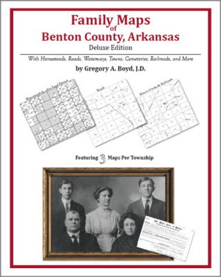 Family Maps Benton County Arkansas Genealogy AR Plat | eBay