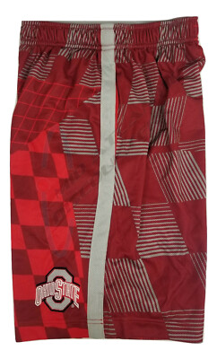 Nike Dri-Fit Stay Cool Red/Gray Checkered Ohio State Lacrosse Shorts XS ...