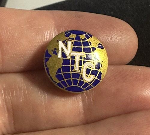 NTC National Transportation Corp Trucking Union Screwback Vintage Pin ...