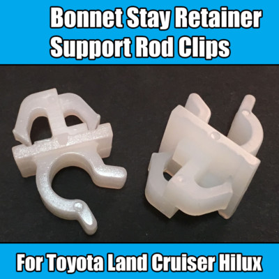 2x Clips For Toyota Bonnet Stay Retainer Support Rod Clips LandCruiser ...
