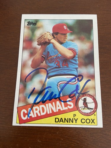 1985 Topps Danny Cox Autographed St. Louis Cardinals #499 | eBay