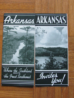 1936 ARKANSAS STATE CENTENNIAL CELEBRATION 2 TRAVEL BROCHURES | eBay