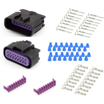 DELPHI GT 150 SERIES 16 Conductor Pin Connector Set 18-16 GA Metri-Pack ...