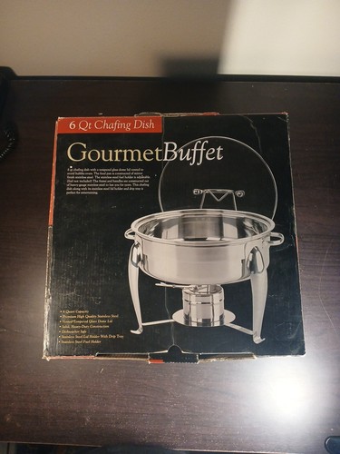 Gourmet Buffet 6 Quart Chafing Dish, Professional Heavy Duty Stainless ...