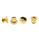 Locking Pin Backs Gold Tone Pin Badge Backs Replacement Brooch Pin ...