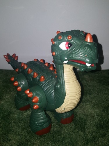 Fisher-Price Imaginext SPIKE JR Ultra Walking Roaring Green Dinosaur 9 ...