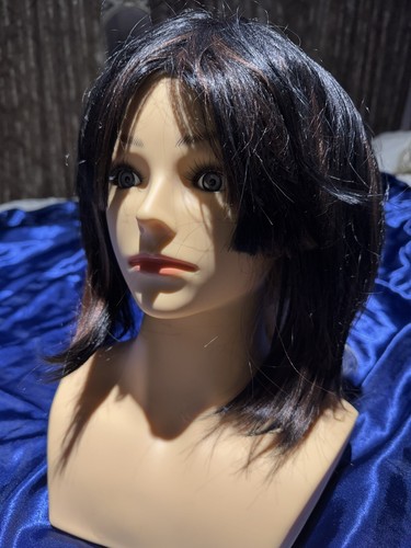 Mary Kay Bella Dark Brown W/ Gold Highlight Short Bob Wig 10 Inches ...
