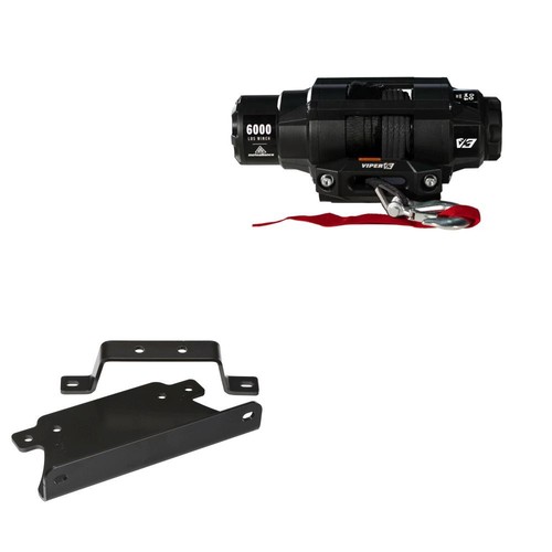 Viper 6000lbs V3 Winch Black Rope With Mount For Can-Am Outlander Max ...