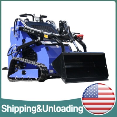 Mini Skid Steer Stand-on Loader Crawler Compact Track Loader 22HP ...