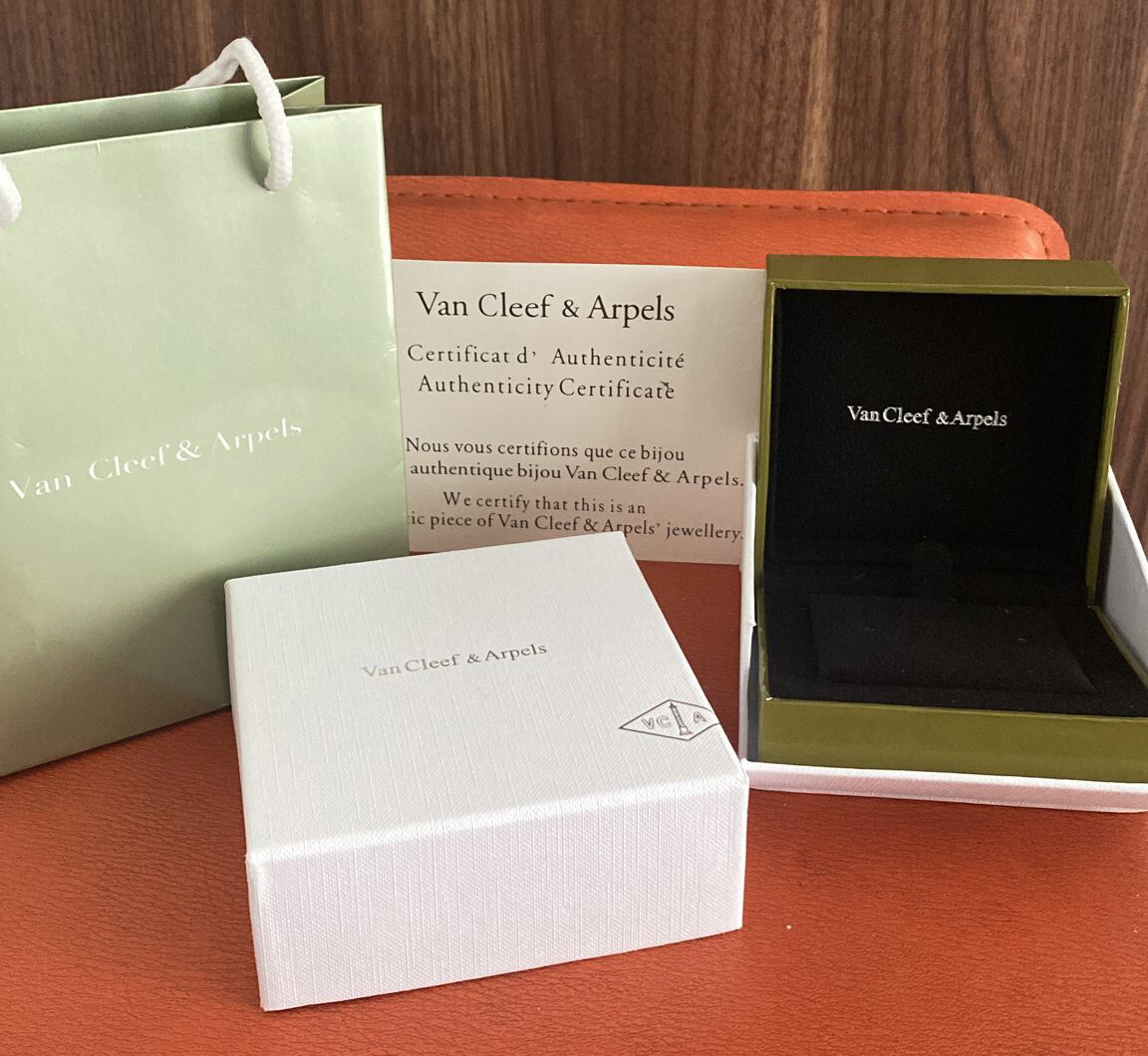 Van Cleef Package Box, Certificate, Bag (Full Set) NEW | eBay