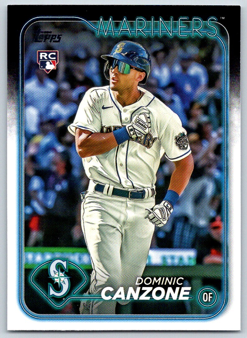 2024 Topps Series 1 DOMINIC CANZONE #195 Seattle Mariners Rookie RC | eBay