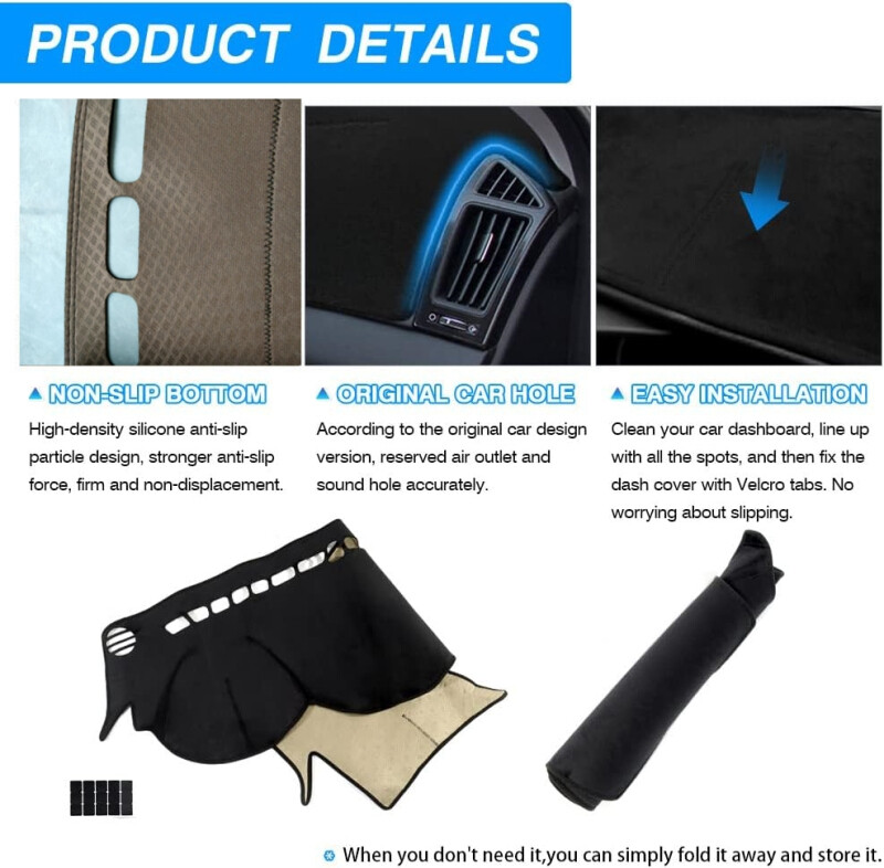 RHD Dashboard Cover Suede Dashmat Dash Mat For Suzuki Jimny 1998-2018 ...