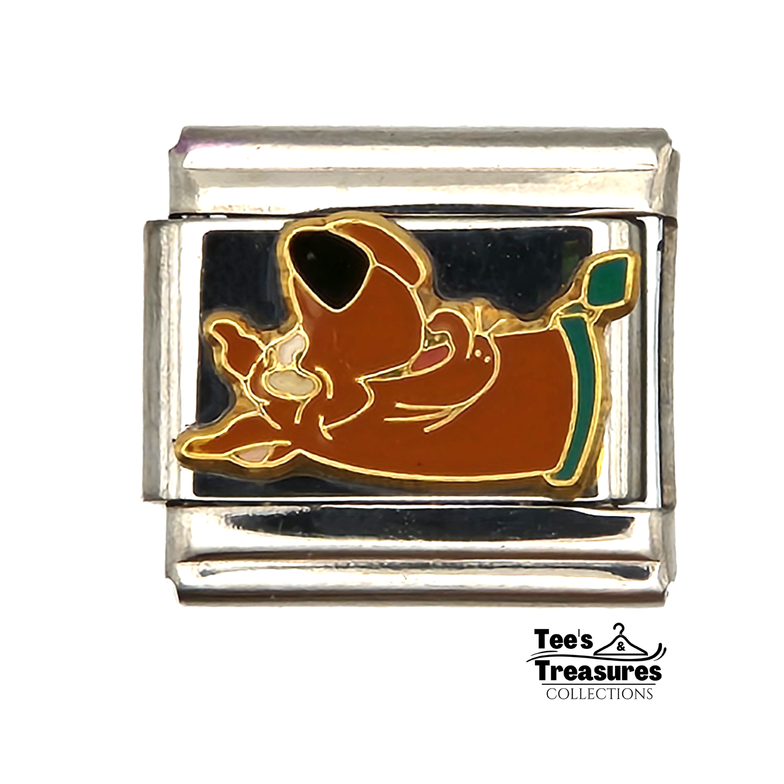 Scooby Doo Lying sideways Vintage Italian Charm Licensed Casa D'Oro ...