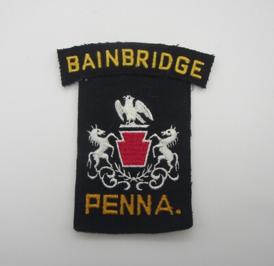 Black Pennsylvania Penna. Police Fire Patch with Bainbridge Tab Patch ...