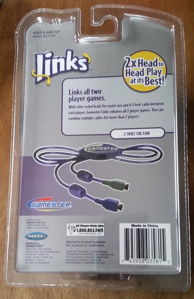 Gamester Radica Links for Gameboy Advance Model # RC71108- Brand New | eBay