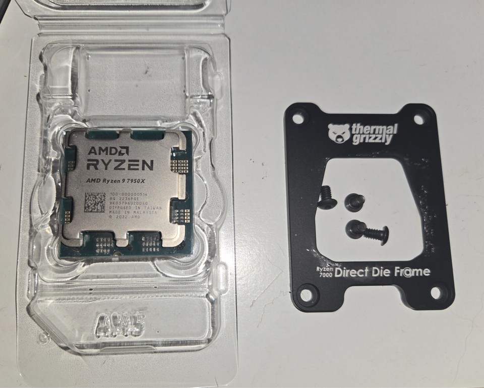 DELIDDED AMD Ryzen 9 7950x Processor (5.7 GHz, 16 Cores, LGA 1718 ...