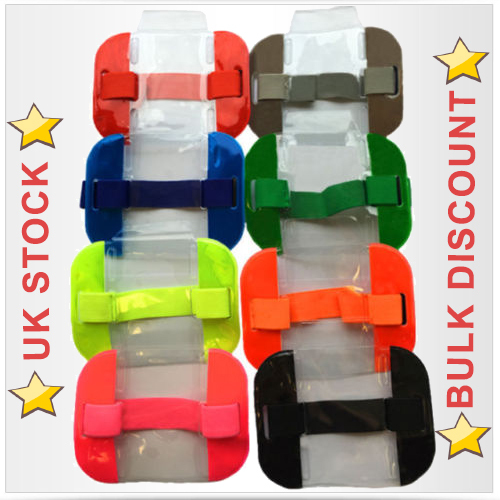 New Tactical ID Arm Band Security Badge Card Holder HI VIZ Doorman ...