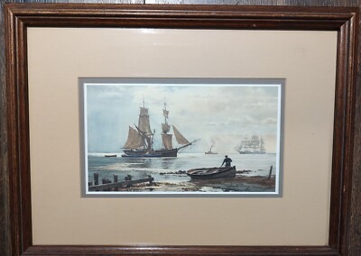 Victor Mays Signed Limited Edition Print 1986 Framed Collier Brig and ...