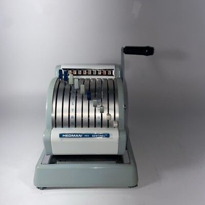 Vintage Hedman Company F & E Check Protector Writer Series 950 Sentinel ...