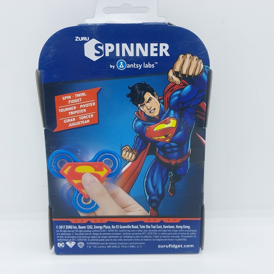 Superman Fidget Spinner Blue Red DC Comics Zuru By Antsy Labs Brand New ...