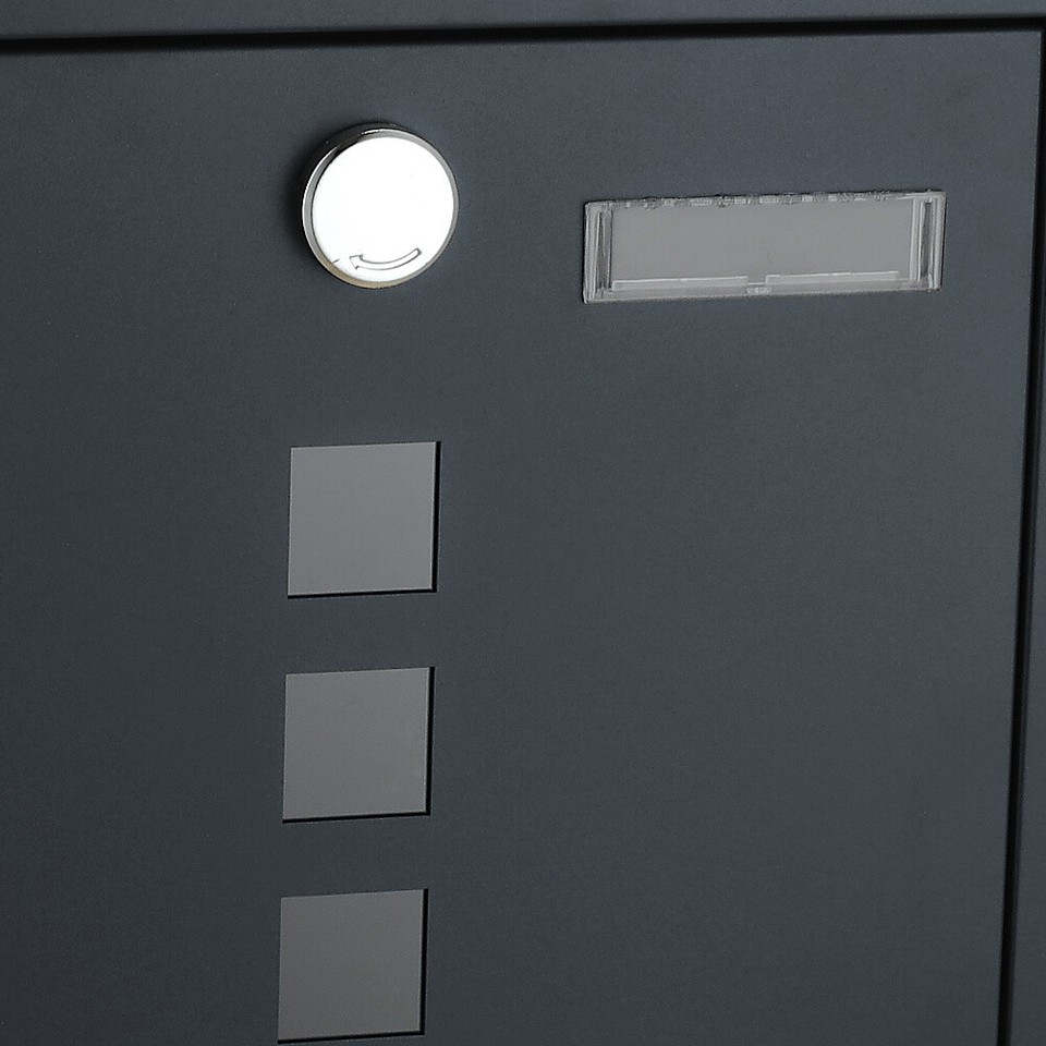 Post Box Wall Mounted Letterbox Mailbox Stainless Steel Newspaper ...