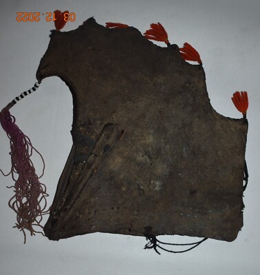 ORIG $249 NEPAL/TIBET LEATHER BUDDHIST LAMA CROWN 14" PROV | eBay