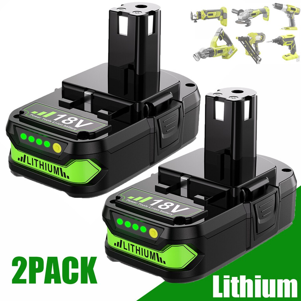 18V For Ryobi P108 ONE Lithium Battery P104 P109 P102 P107 12.0Ah/9.0Ah ...