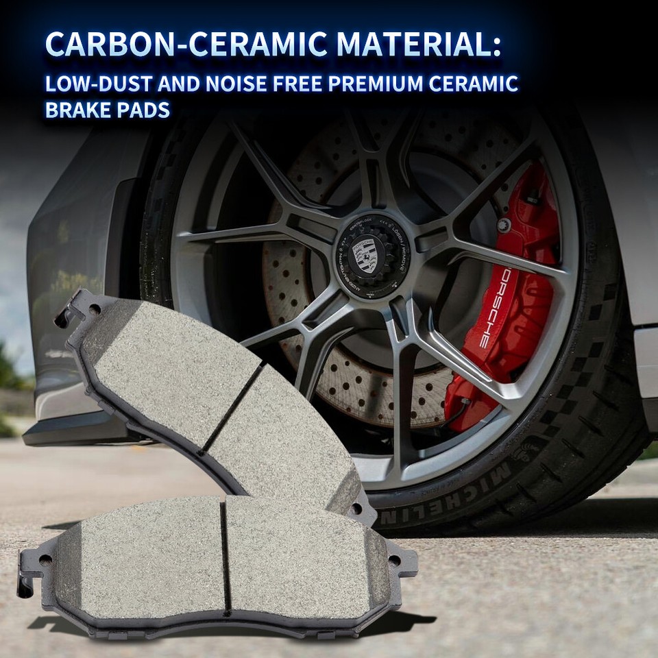 4PCS Disc Ceramic Brake Pads For Nissan Maxima Sentra Infiniti EX35 ...