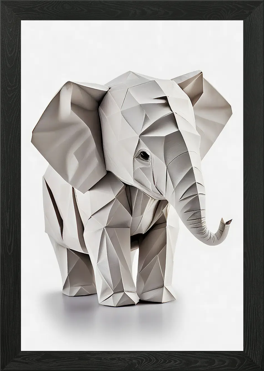 Baby Elephant Framed Wall Art Poster Canvas Print Picture | eBay UK