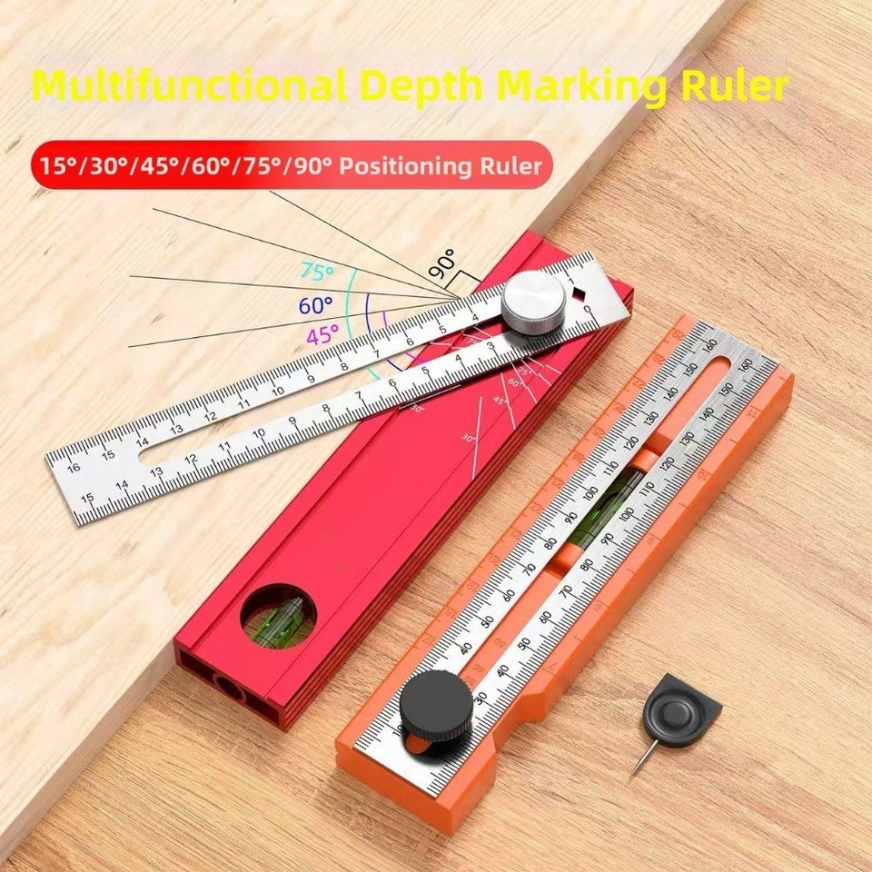 Multi Function Adjustable Protractor Tool with Secure Lock and Marking ...
