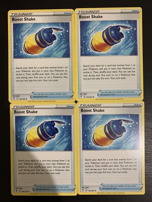Pokémon TCG Boost Shake Evolving Skies 142/203 Regular - Set of 4 | eBay