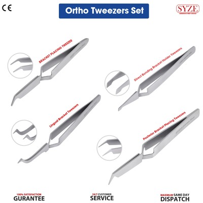 Direct Bonding Bracket Holder Tweezers Ortho Bracket Placement Tweezers ...