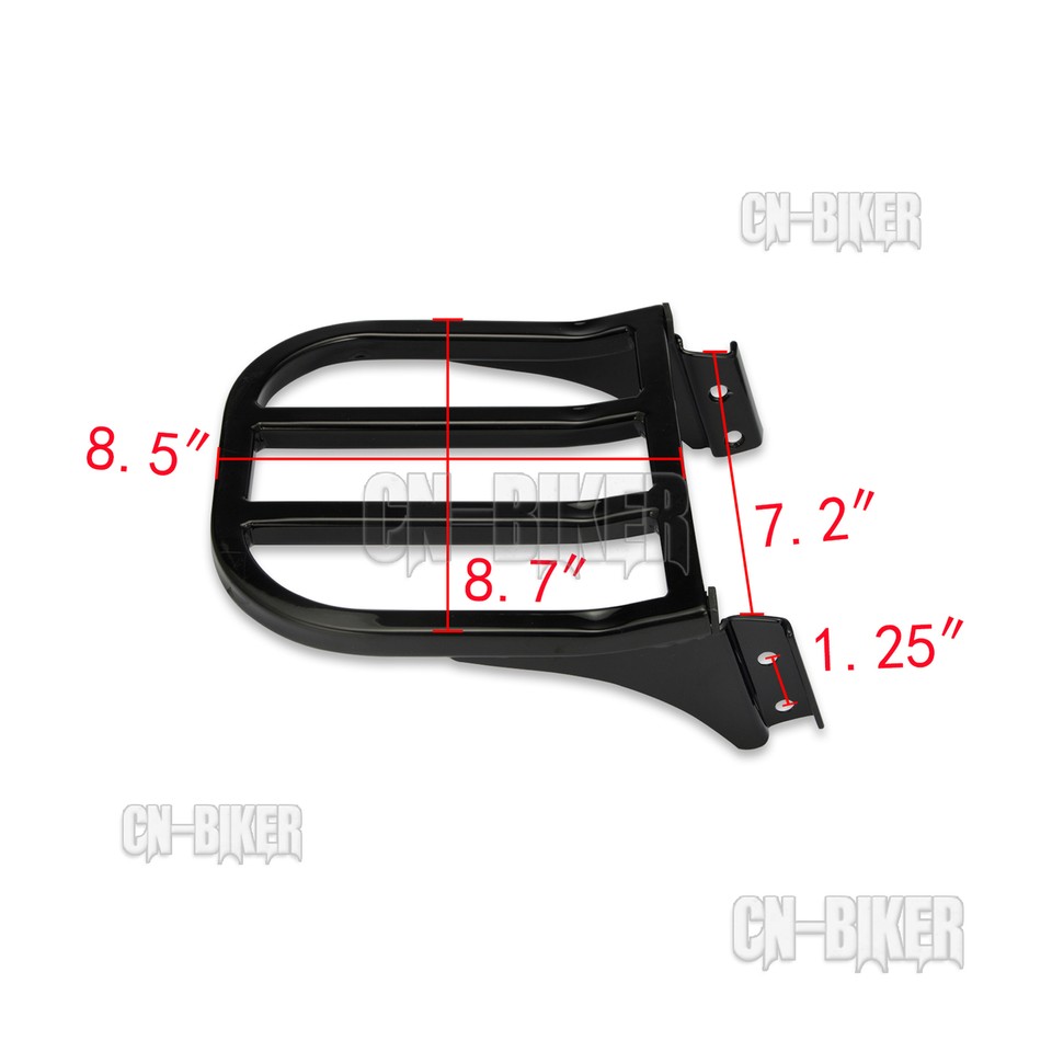 Detachable Rear Luggage Sport Rack For Harley Sportster XL 1200 883 ...