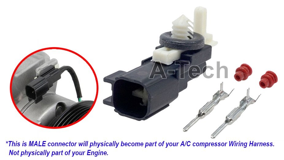 OEM A/C Compressor HARNESS PLUG Connector kits for 2012-2014 Ford Edge ...