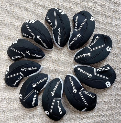 Black TaylorMade Stealth Neoprene Golf Iron Covers Headcover 10Pcs UK ...