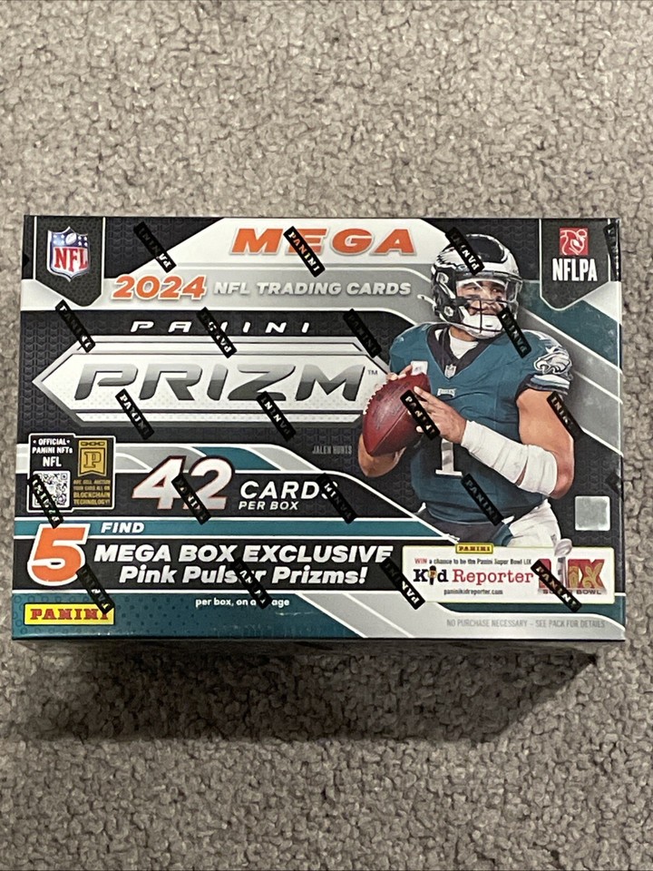 2024 Panini NFL Prizm Football Trading Card Mega Box Target - Pink ...